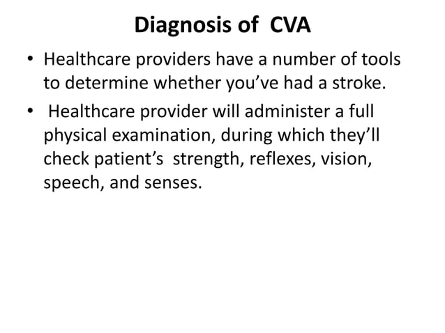 Nursing management with cva patient | PPTX | Brain and Nervous System ...
