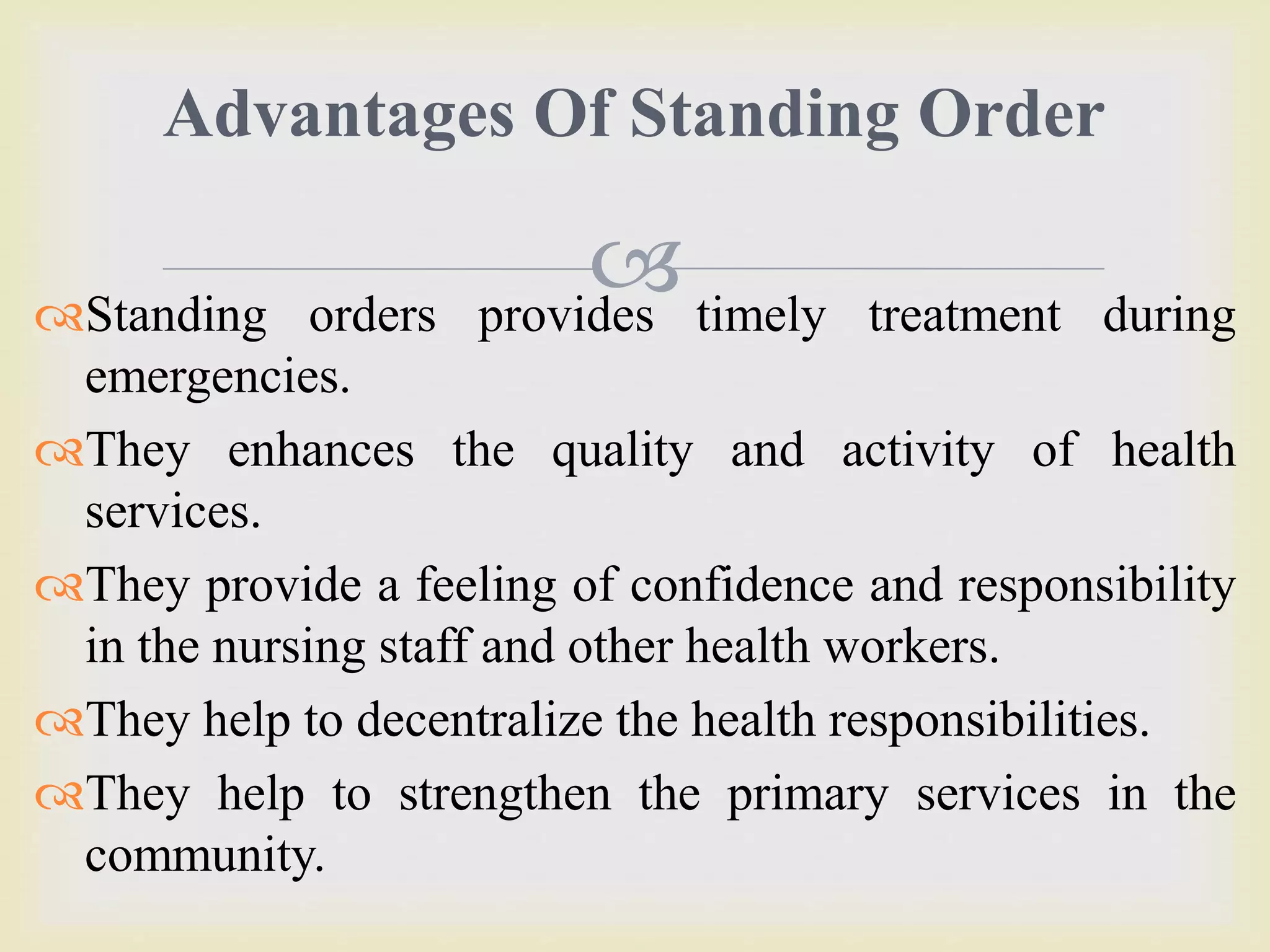 Nursing Manuals, Protocols/ Standing Orders | PPTX