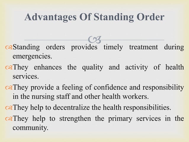 Nursing Manuals, Protocols/ Standing Orders | PPTX