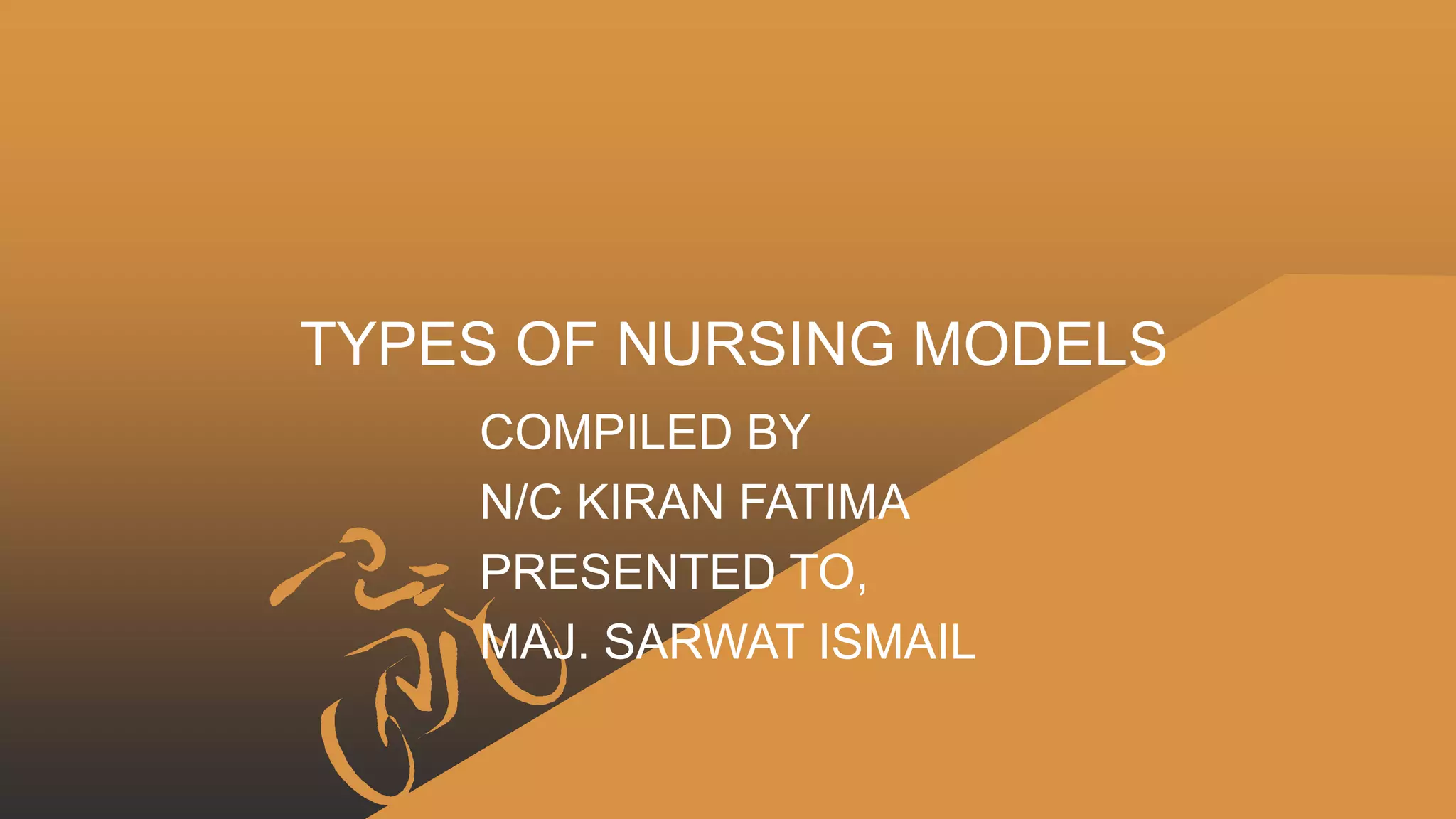 Nursing models | PPTX