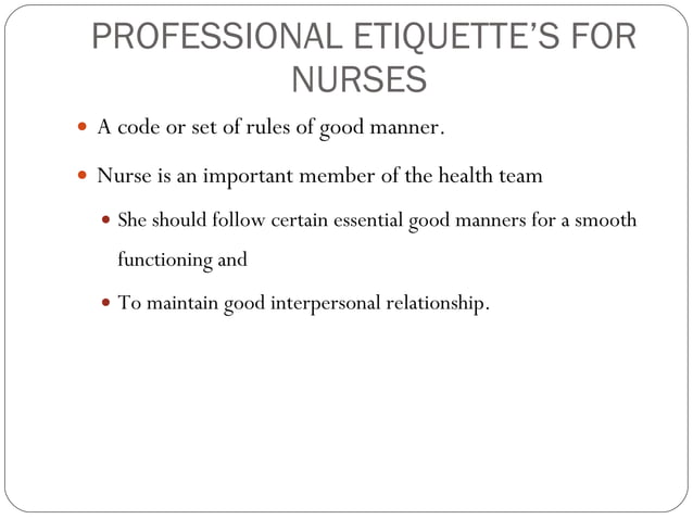 Nursing, nurse and their qualities | PPT