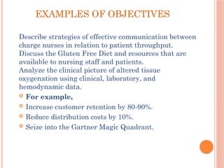NURSING OBJECTIVES best ppt for English of 3rd semester | PPTX