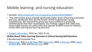 Nursing Professional Development on Mobile Learning and Microlearning ...