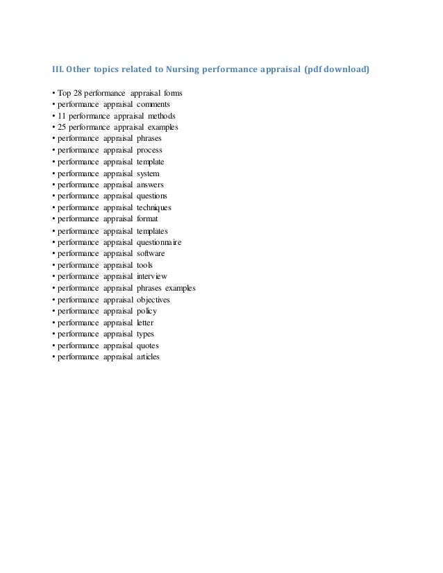 Nursing Performance Appraisal nursing-performance-appraisal