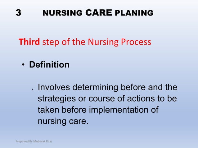 Nursing Care planning | PPTX