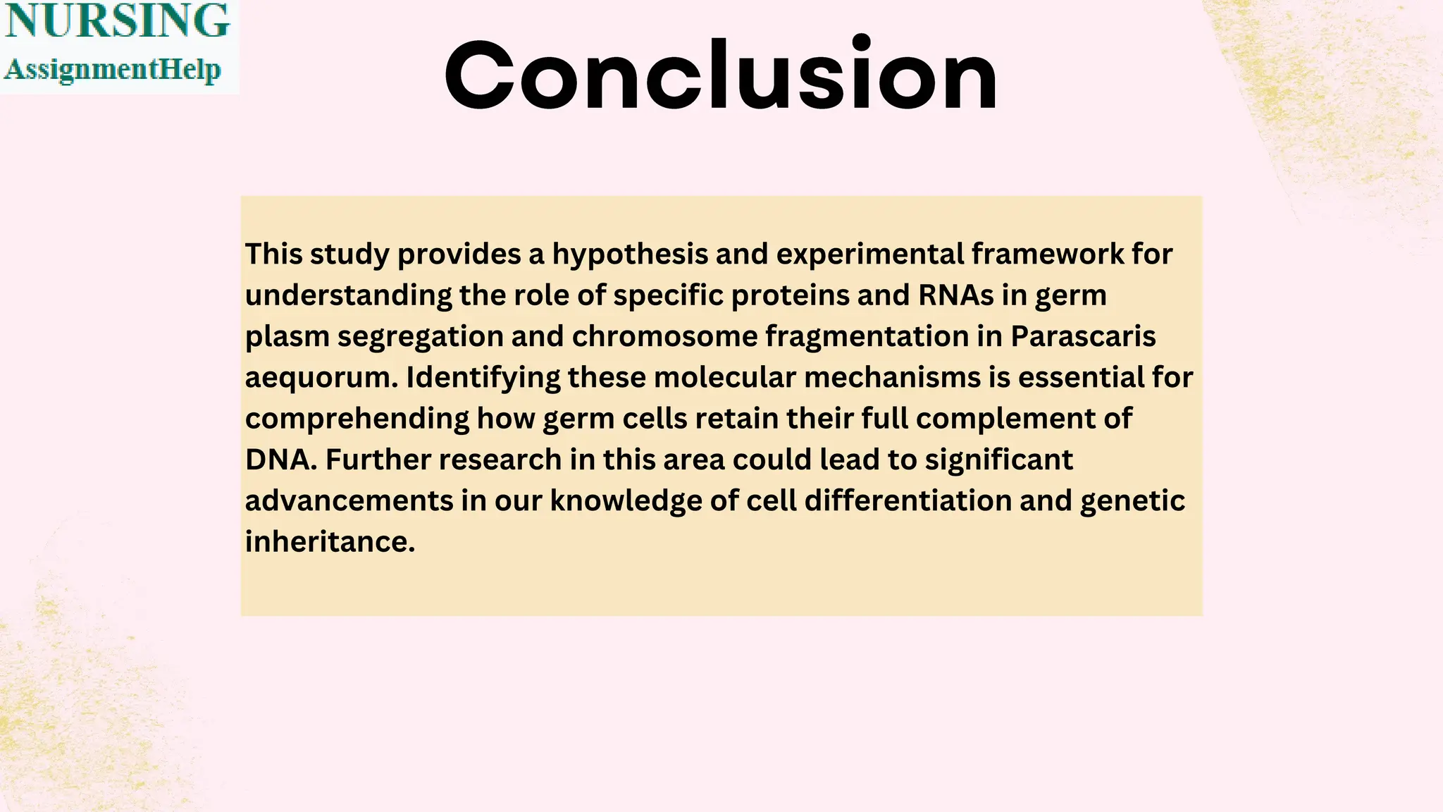 Exploring Germ Plasm Segregation and Chromosome Fragmentation ...