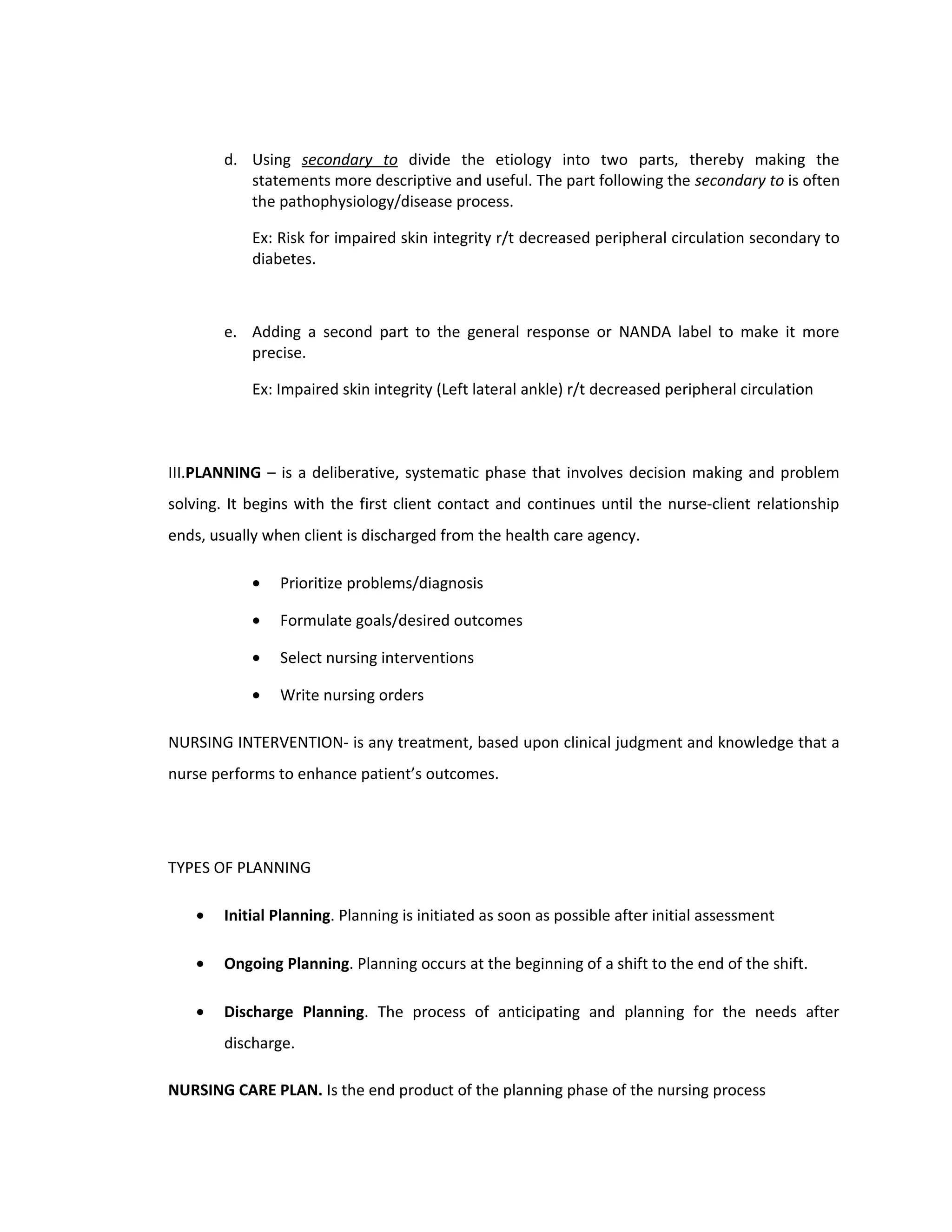 Nursing process | DOC