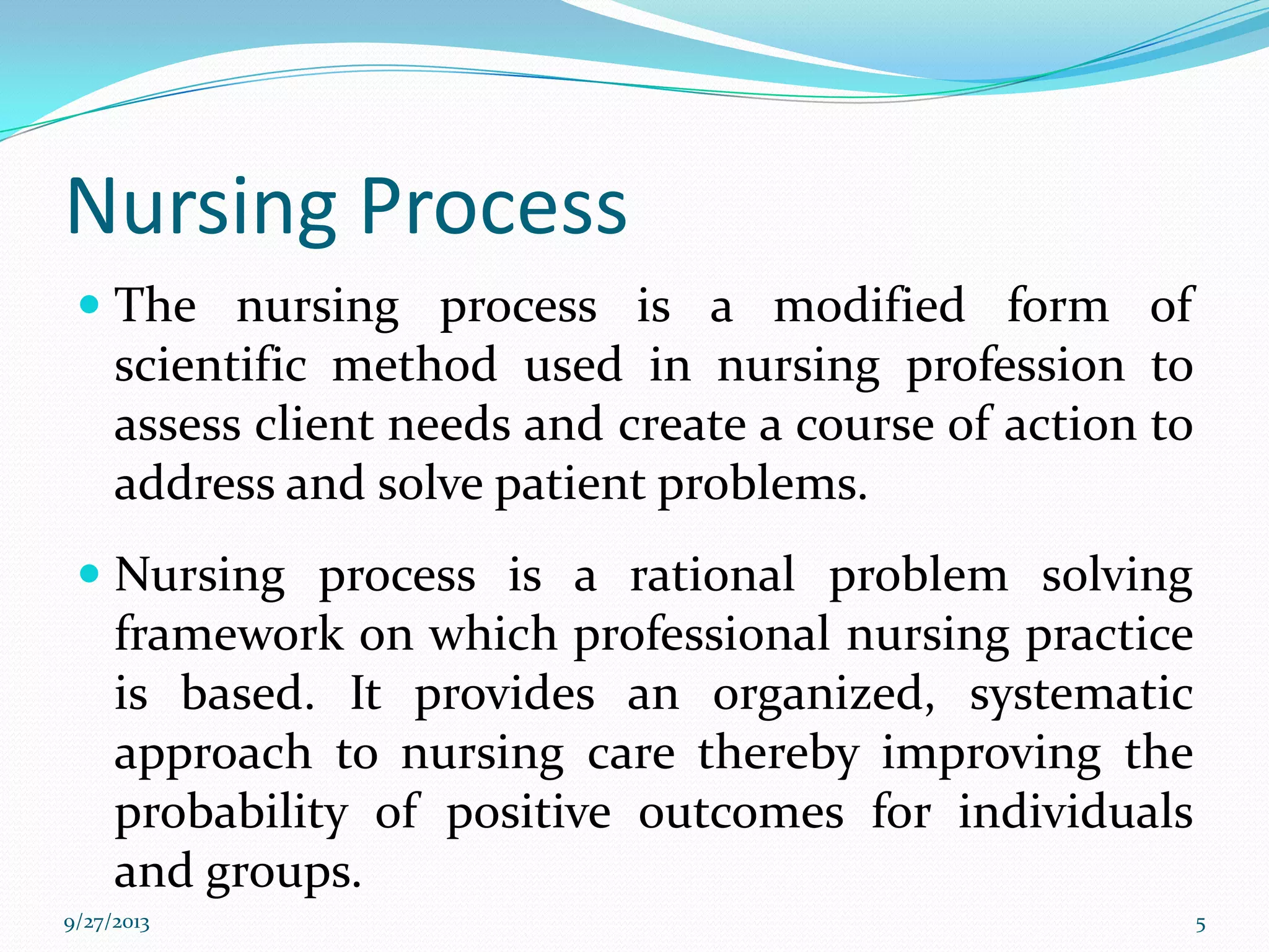 Nursing process | PPTX