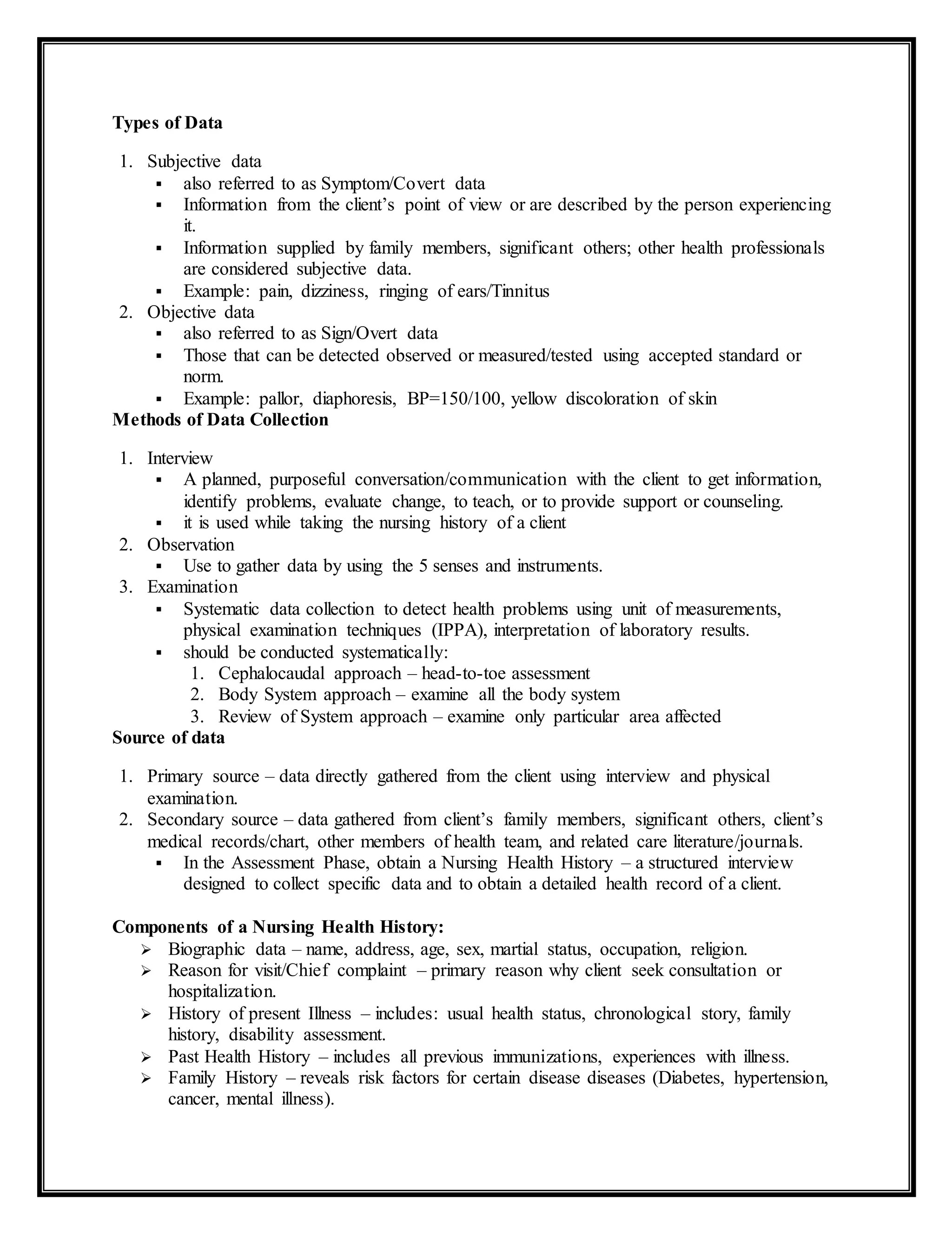 Nursing process | DOCX