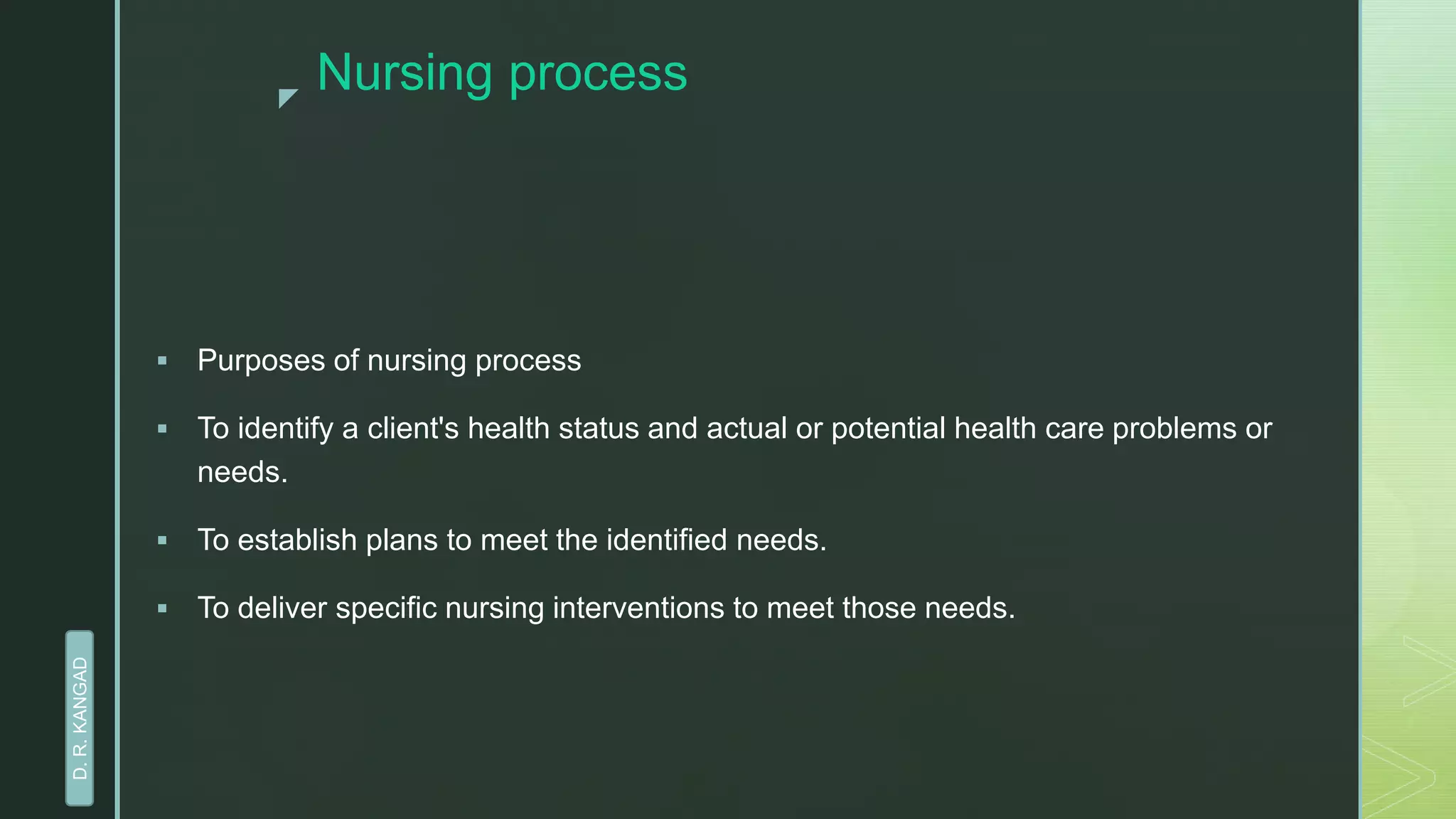 Nursing process.pptx | Medical Tests | Medical Health