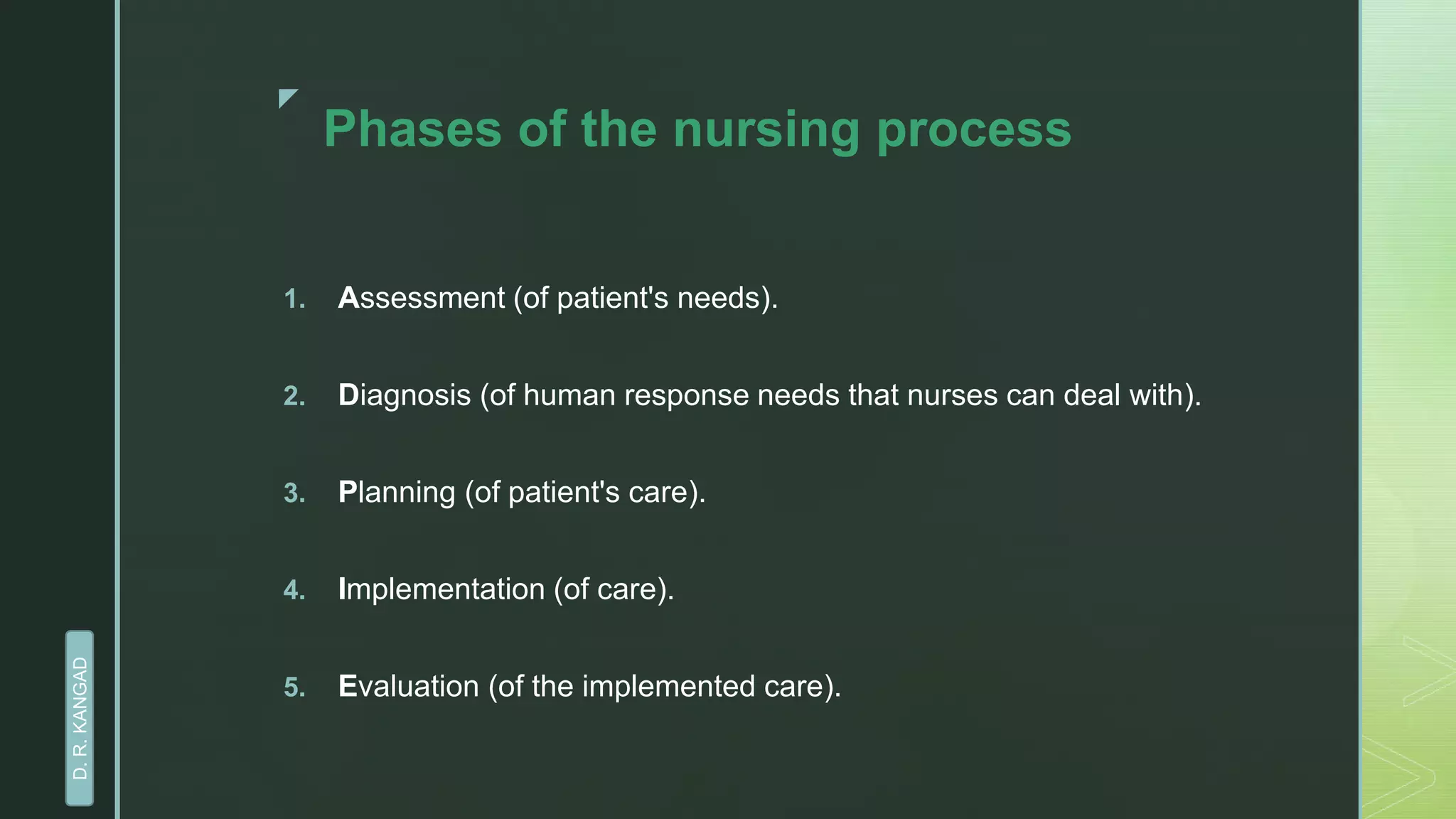 Nursing process.pptx | Medical Tests | Medical Health