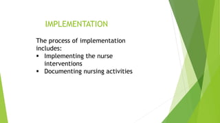 NURSING PROCESS Slideshare by Ulfat Rasool | PPTX