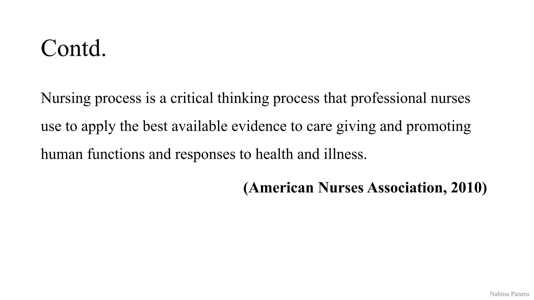 Nursing Process and its Components, Diagnosis | PPT