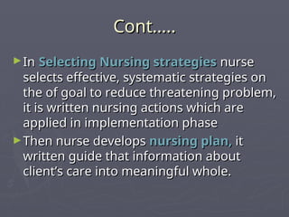 NURSING PROCESS and it's components explanation | PPT
