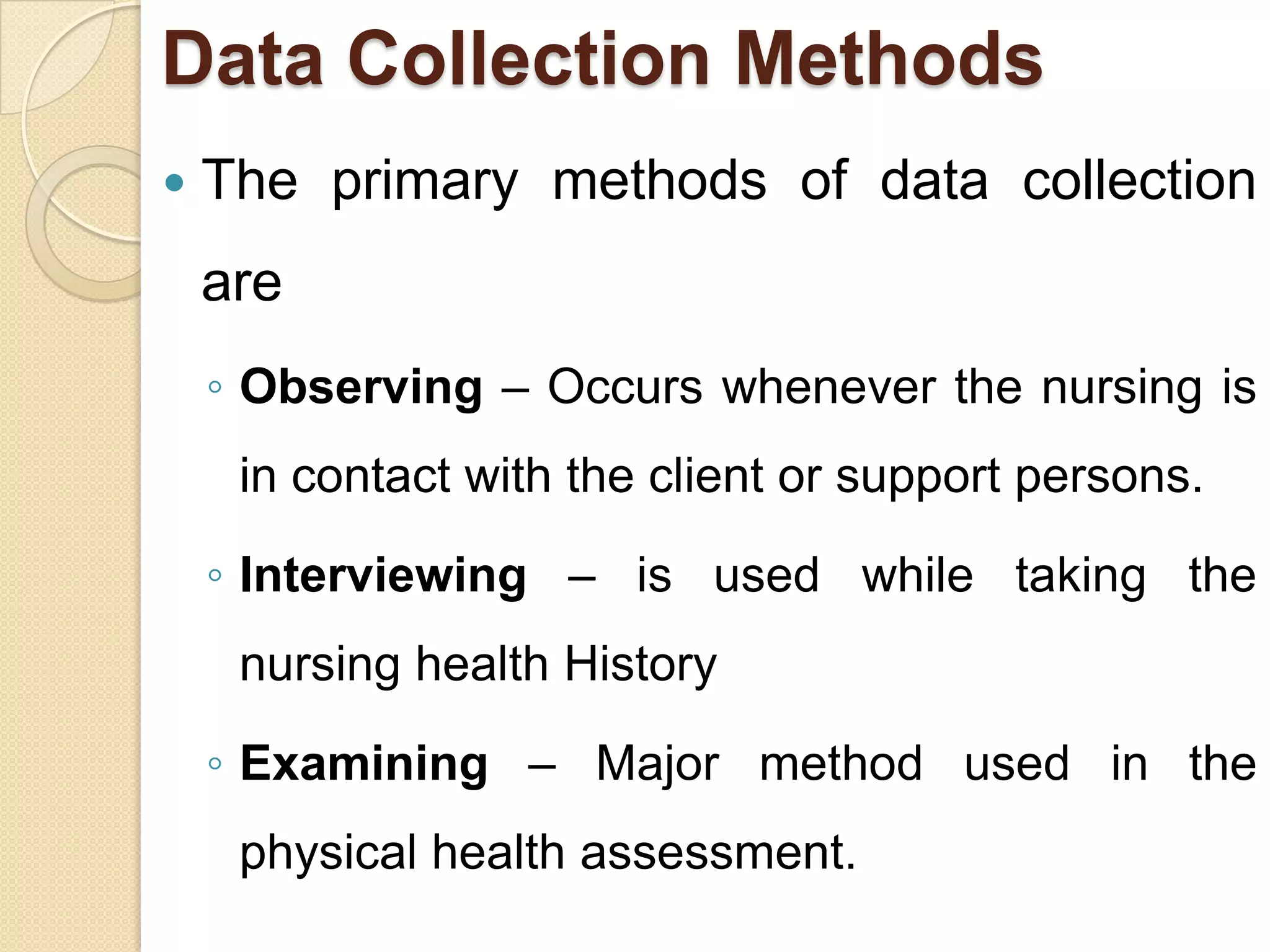 Nursing process assessing 1 | PPTX