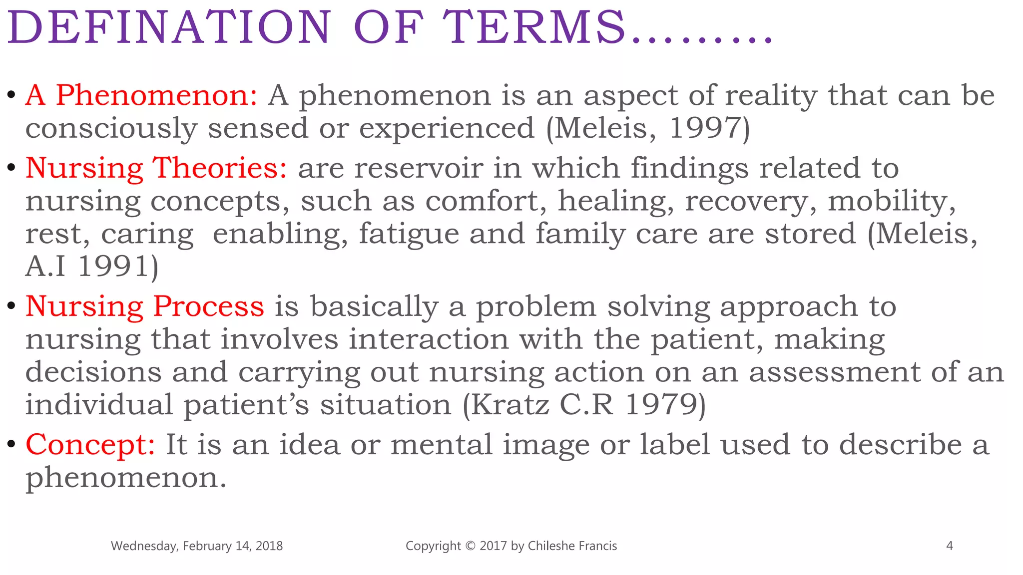 NURSING PROCESS - CHILESHE FRANCIS | PPTX