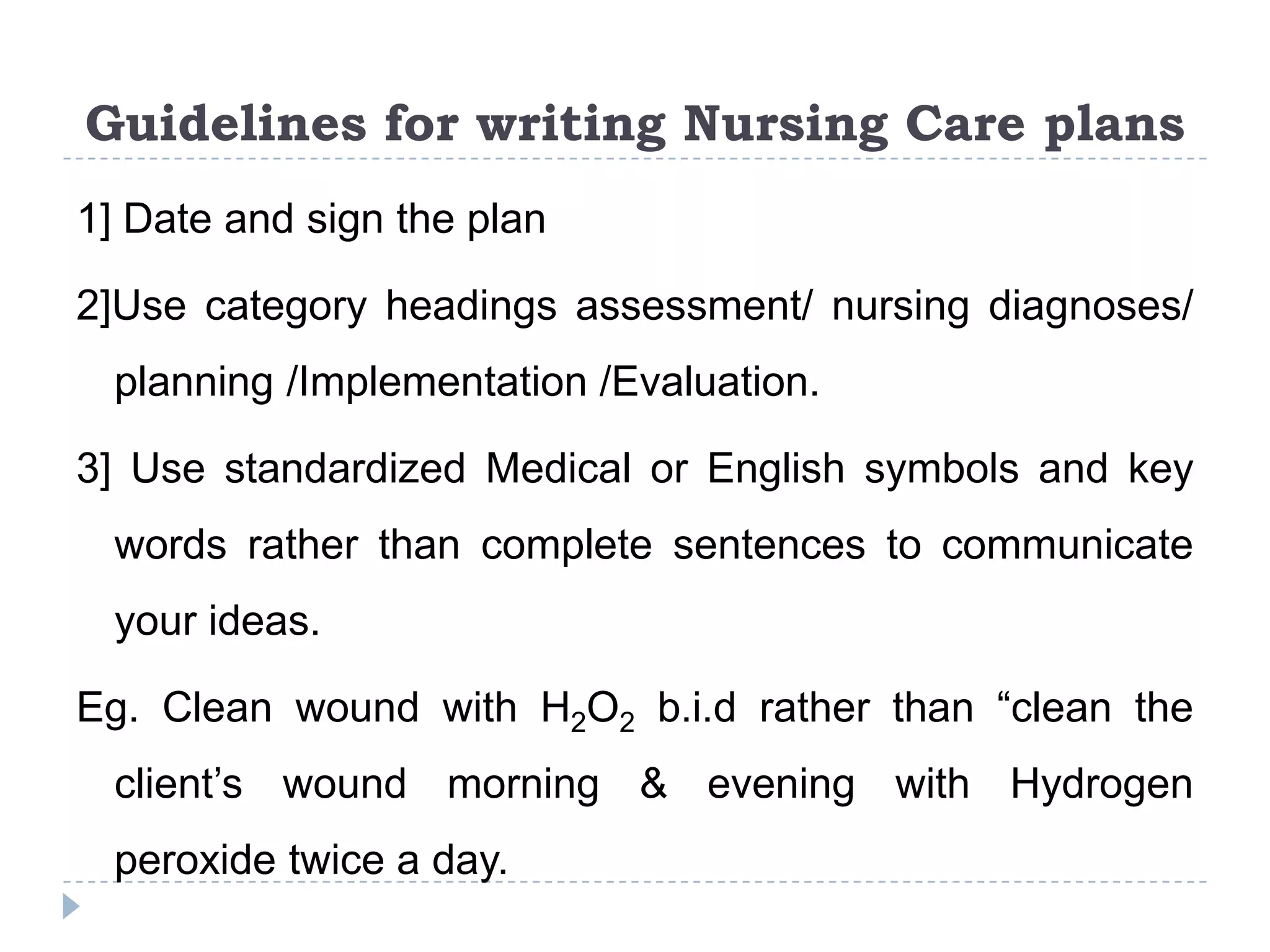 Nursing process planning | PPTX