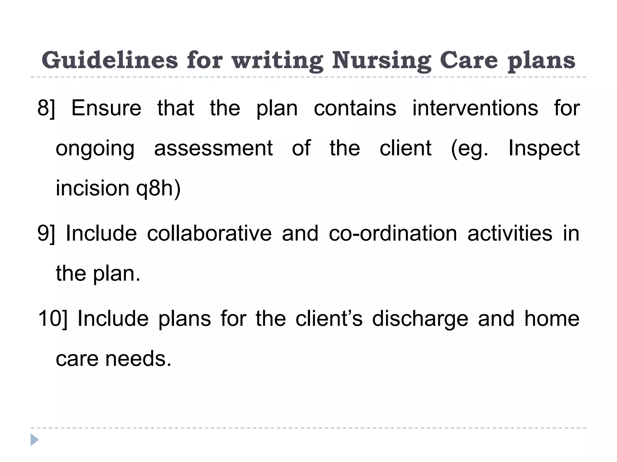 Nursing process planning | PPTX