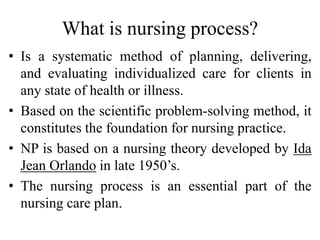 nursing process (1).pptx | Healthcare Industry | Industries