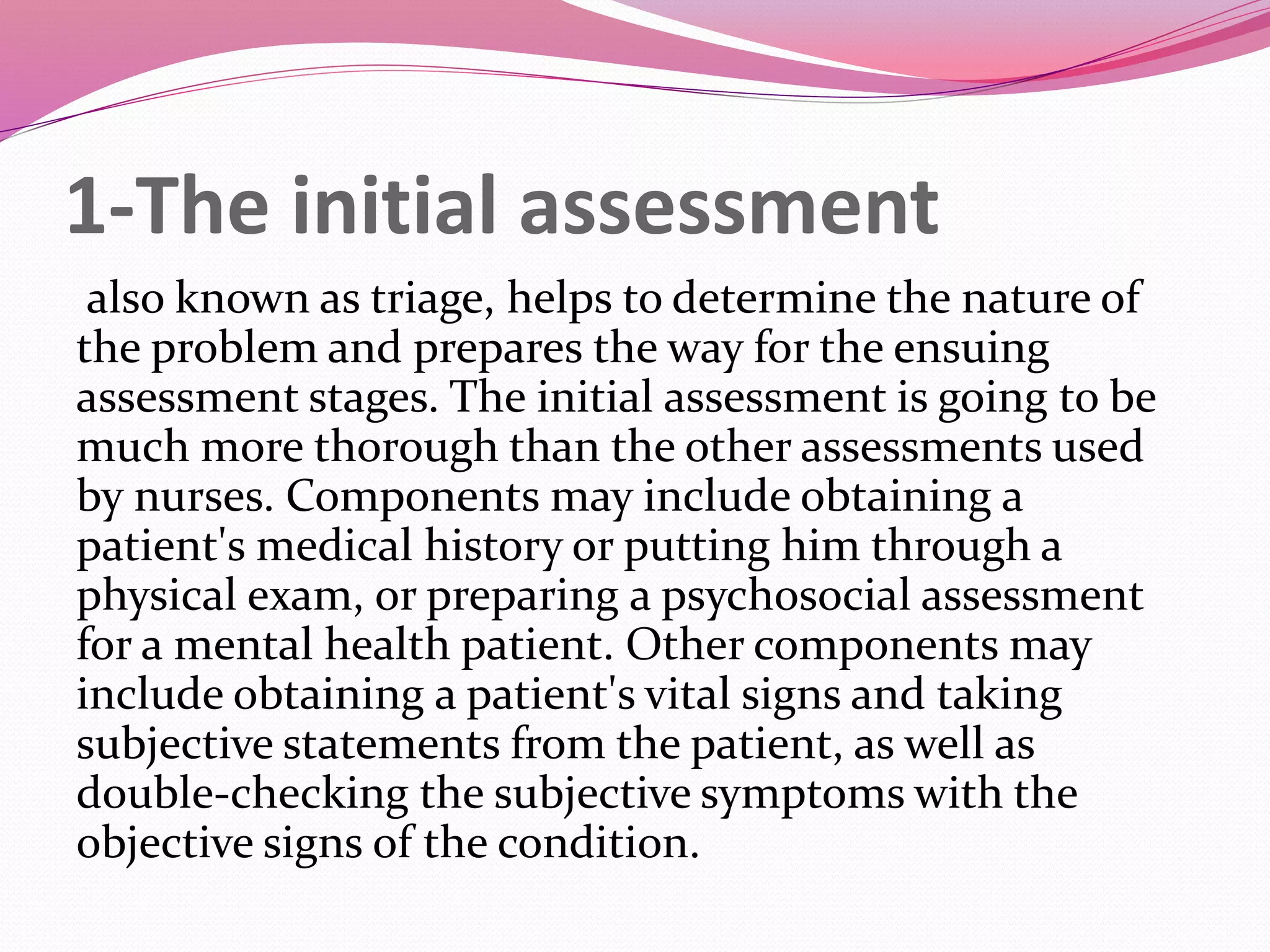 Nursing process assessment | PPTX
