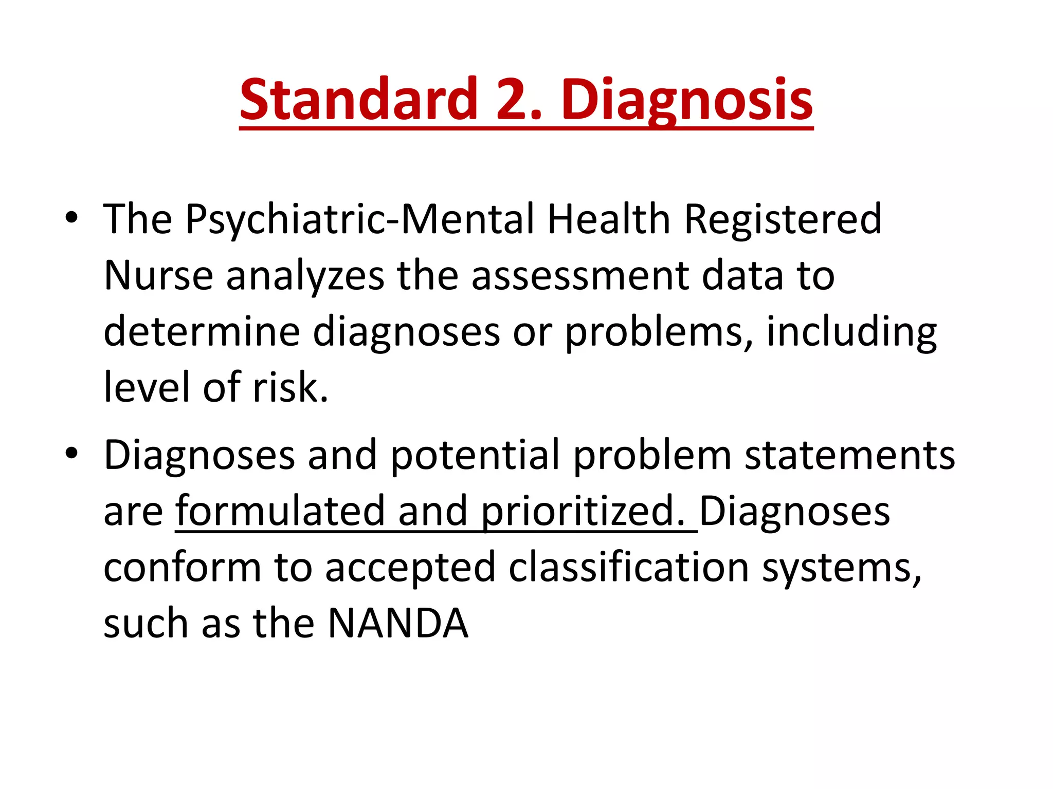 Nursing process in mental health | PPTX