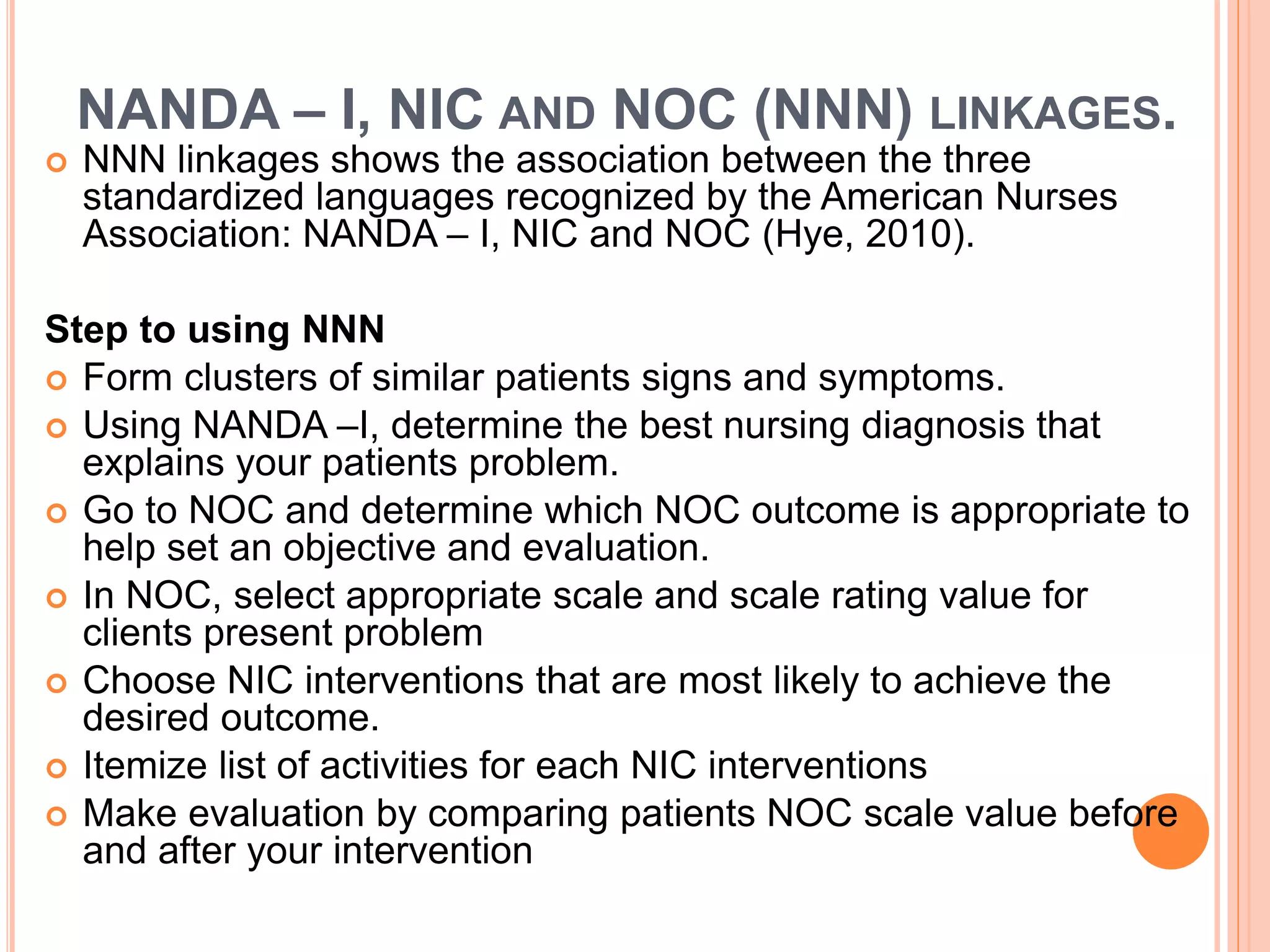 Nursing process, nanda i, nic & noc | PPTX