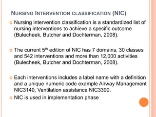 Nursing process, nanda i, nic & noc | PPTX
