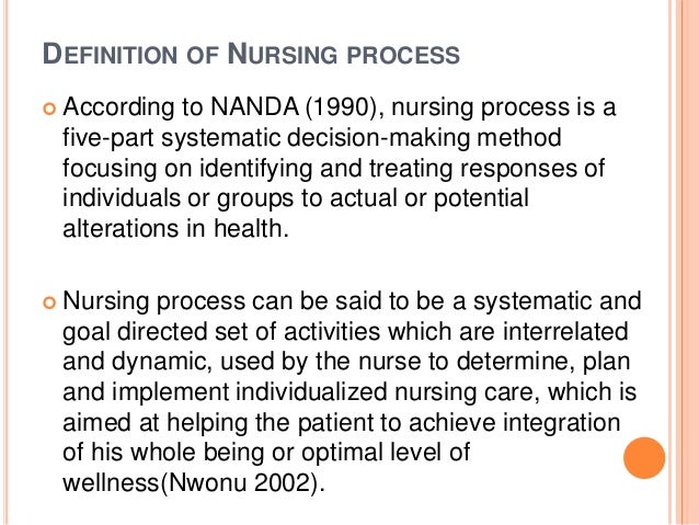 Nursing process, nanda i, nic & noc