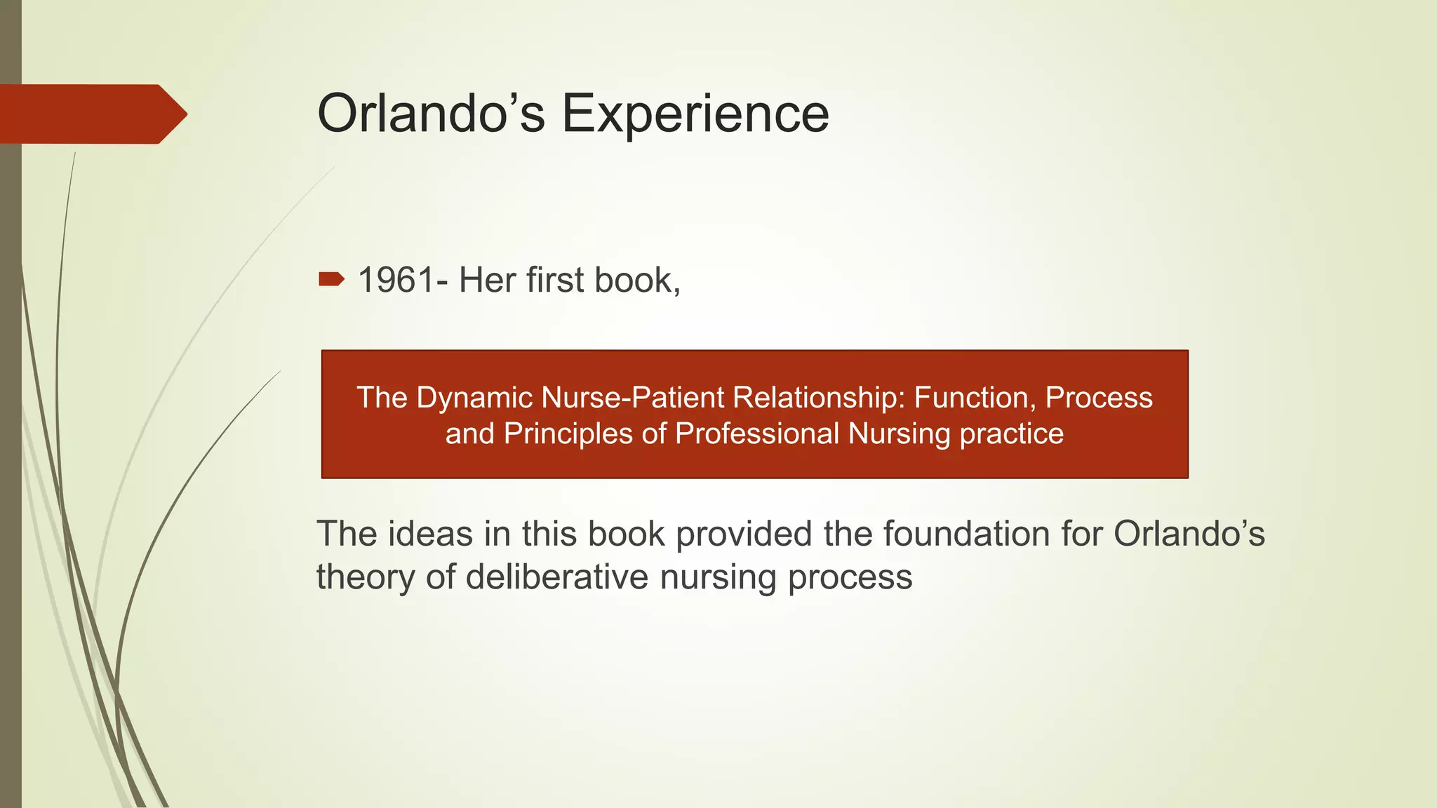 Nursing Process Theory: Orlando | PPTX