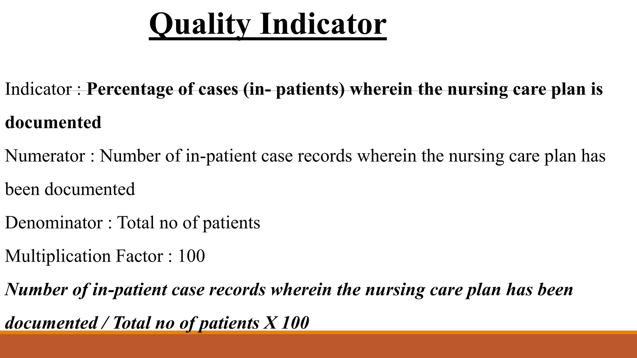 PPT about how to calculate Nursing Quality Indicators.pptx