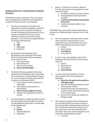 Nursing question practice case | PDF