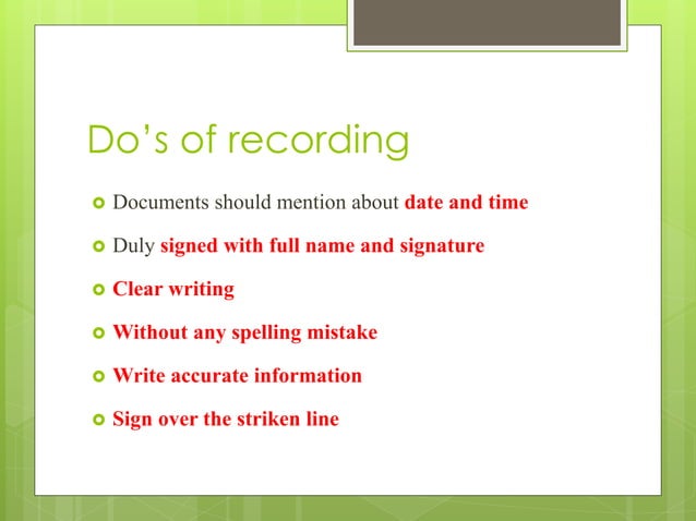 Nursing recording & reporting | PPT
