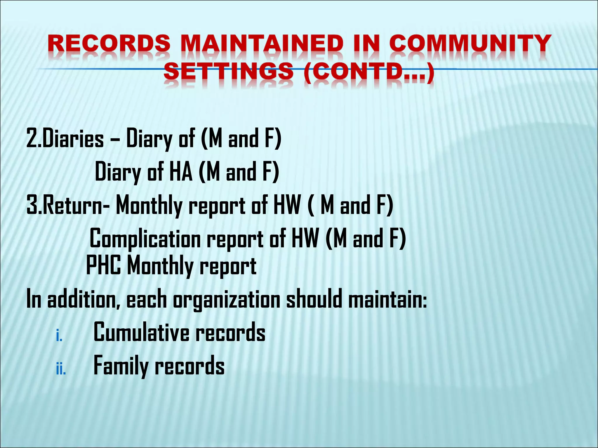 Nursing records & reports | PPT
