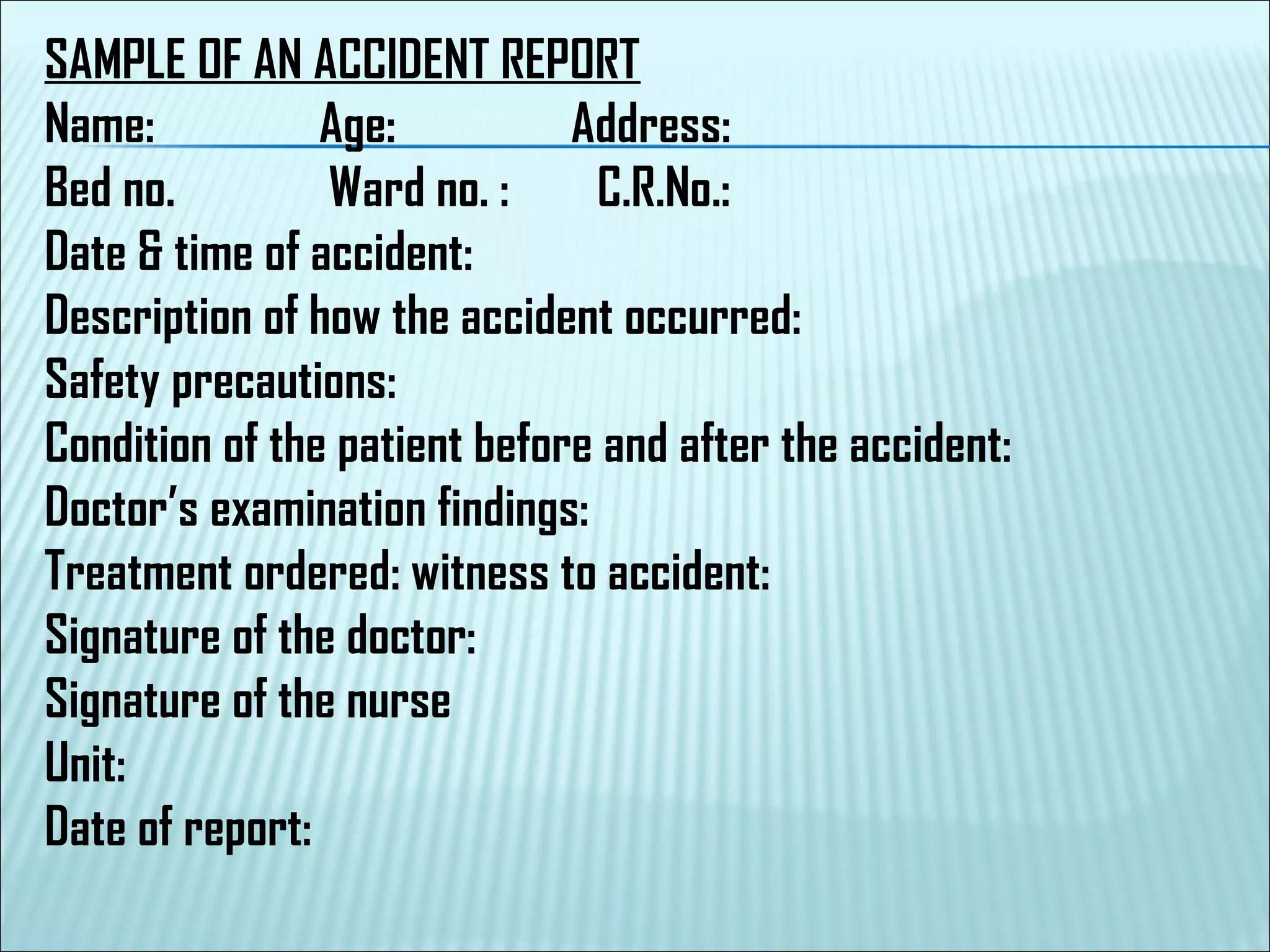 Nursing records & reports | PPT
