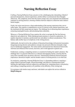Nursing Reflection Essay.pdf
