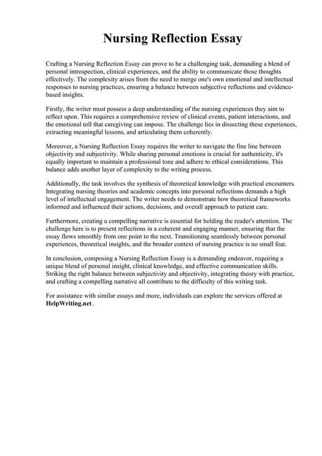 Nursing Reflection Essay.pdf