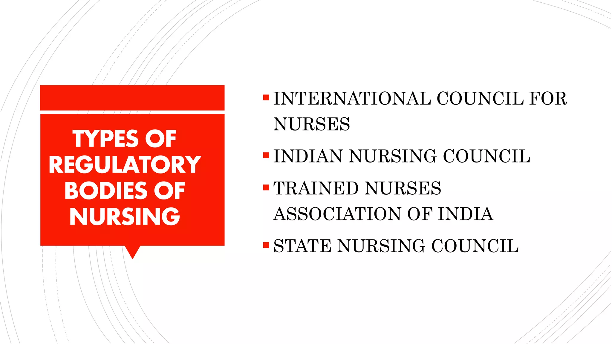 Nursing regulatory bodies | PPTX