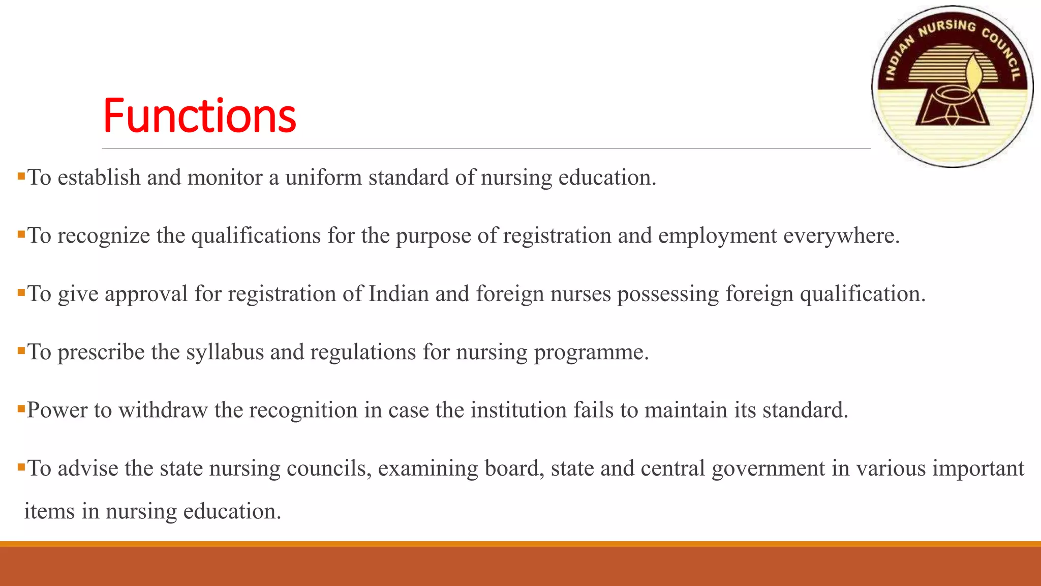 Nursing regulatory bodies | PPTX