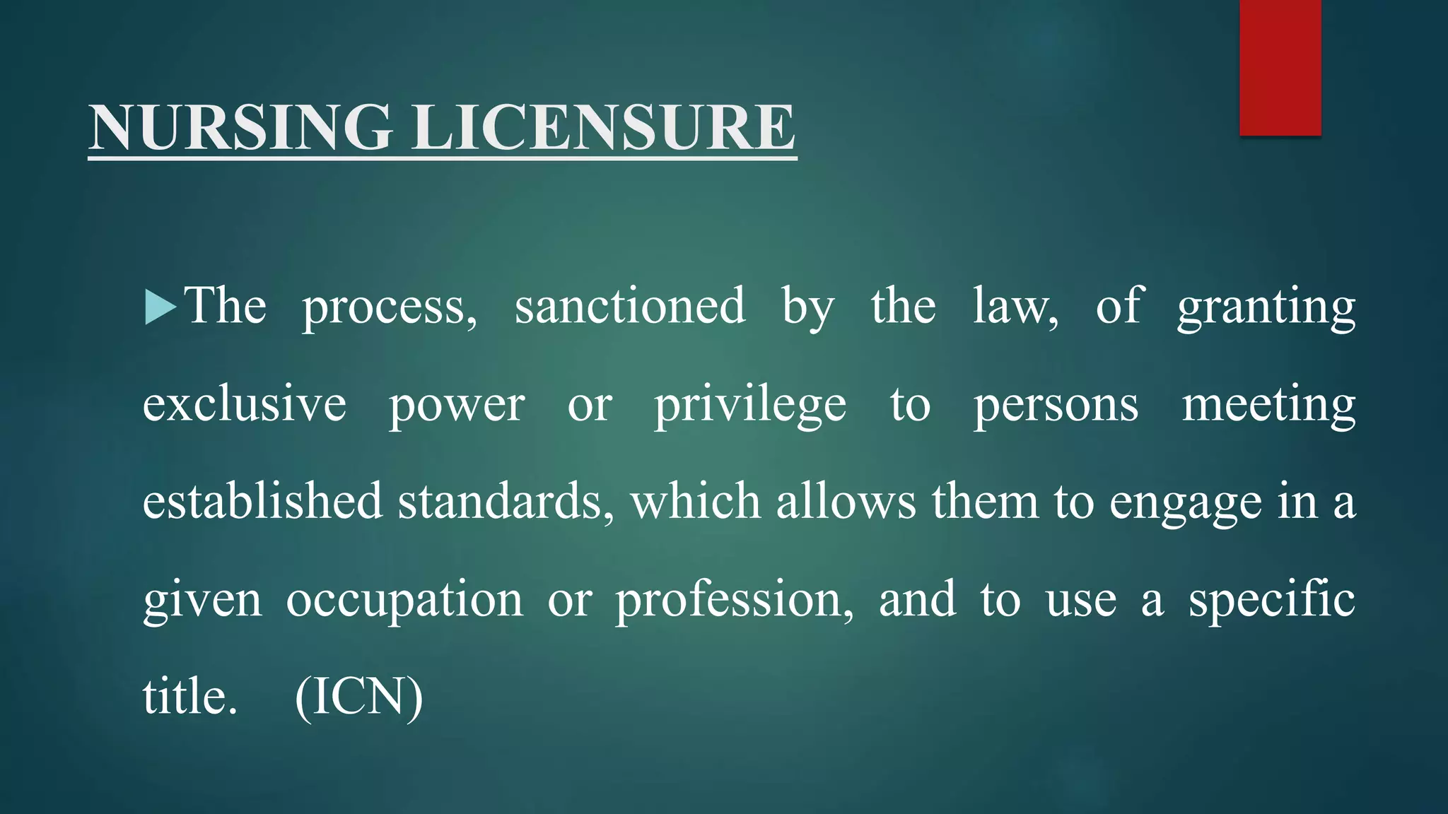 Nursing regulatory mechanism in ppt | PPTX