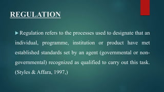 Nursing regulatory mechanism in ppt | PPTX