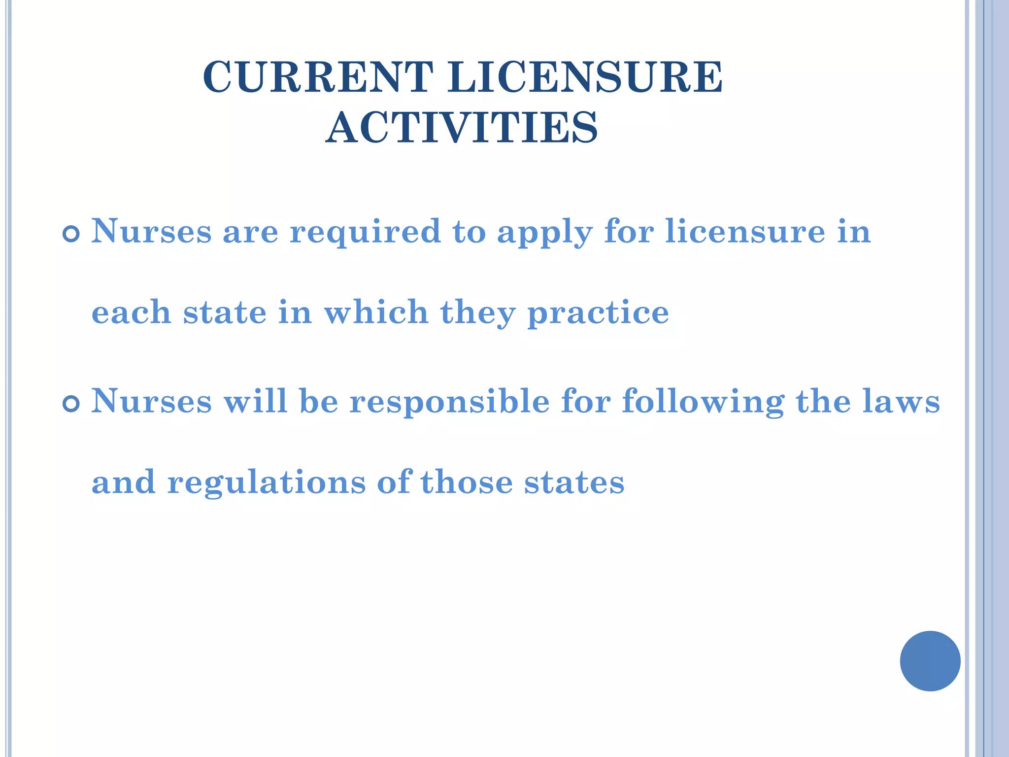 Nursing regulatory mechanisms | PDF