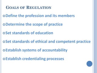 Nursing regulatory mechanisms | PDF