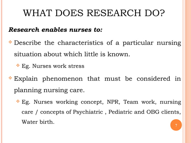 Nursing research | PPT