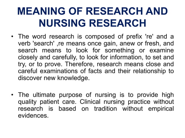 Nursing research- Research and Research Process | PPTX | Parenting ...
