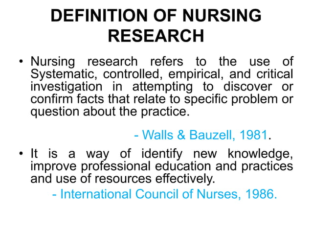 Nursing research- Research and Research Process | PPTX | Parenting ...