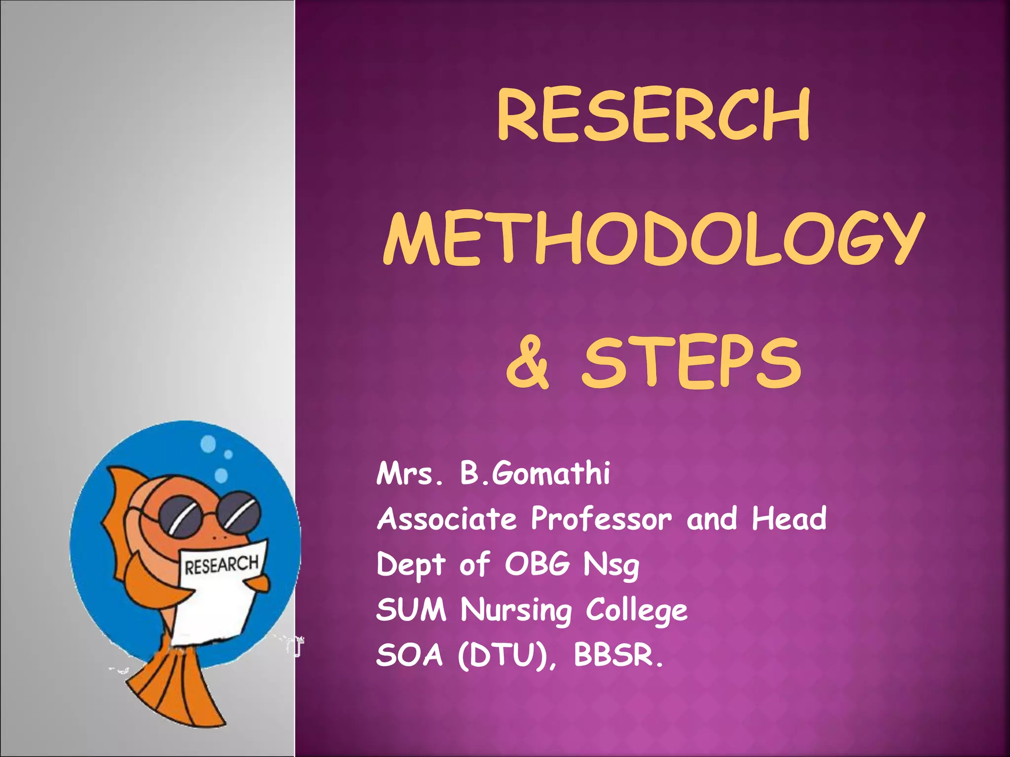 Nursing Research Methodology and Steps | PDF