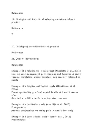 NursingResearchMethods and CriticalAppraisal for E | DOCX
