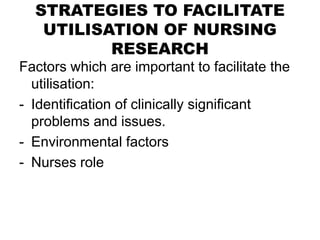 Nursing research unit 8 (part 3) | PPTX