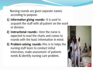 Nursing round | PPTX