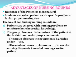 Nursing round | PPTX